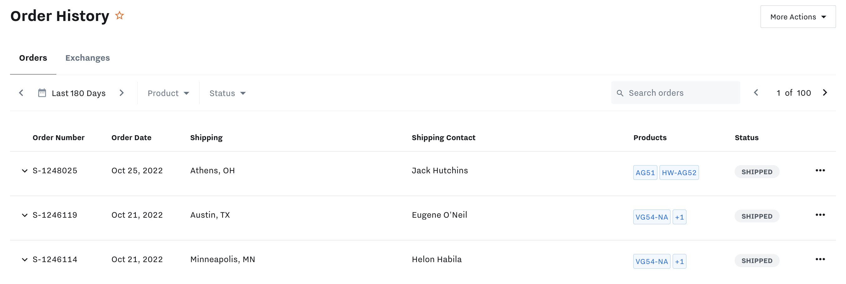 Orders and Exchanges – Samsara Support