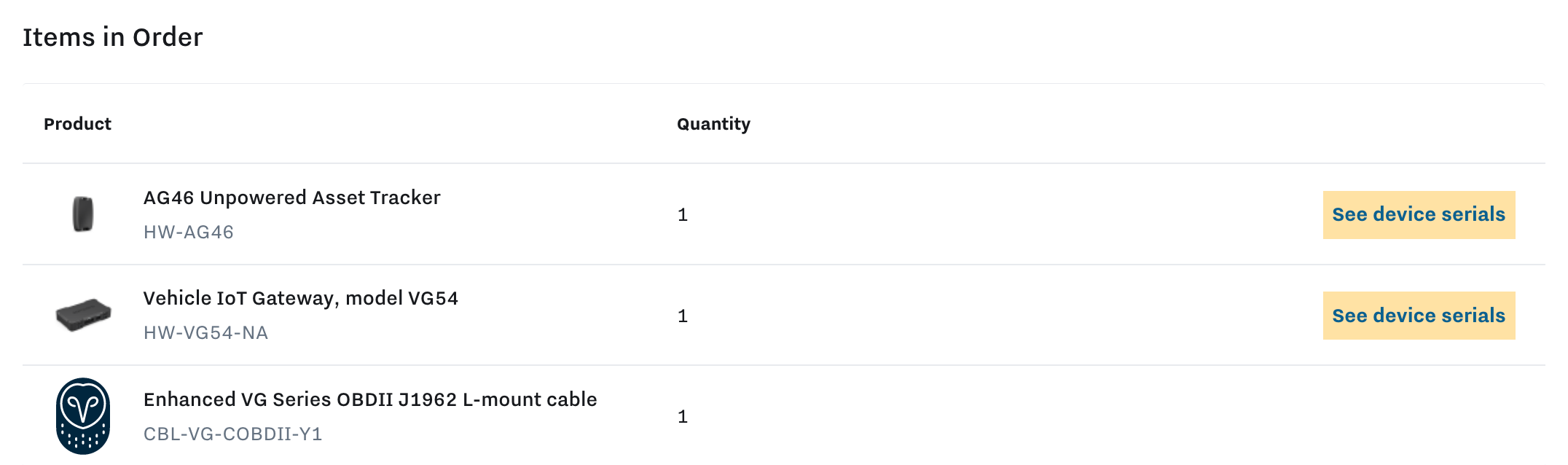 View and Save Device Serial Numbers – Samsara Support