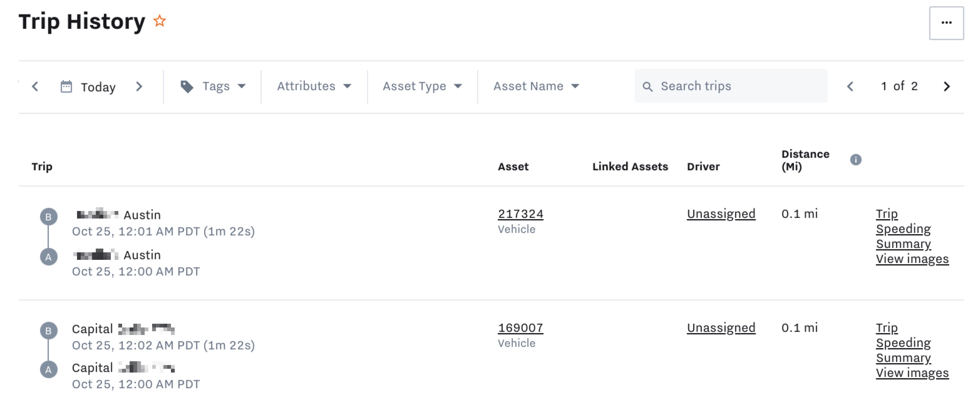 Trip History Report – Samsara Support