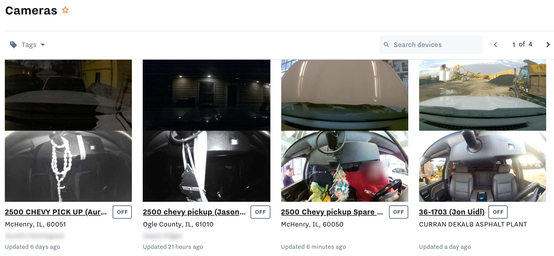 Camera Function Report – Samsara Support