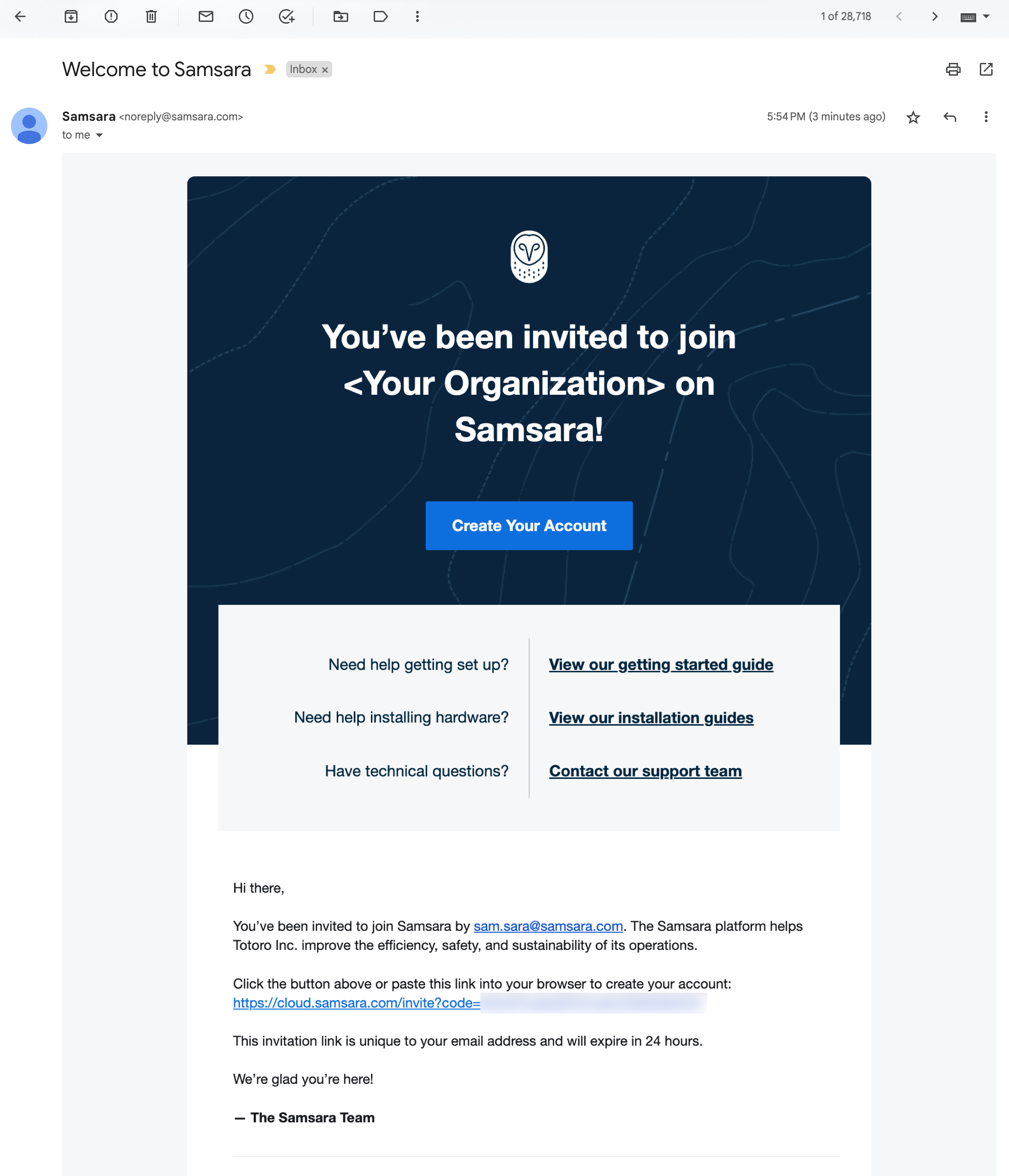 Accept and Personalize Your New Samsara Account – Samsara Support
