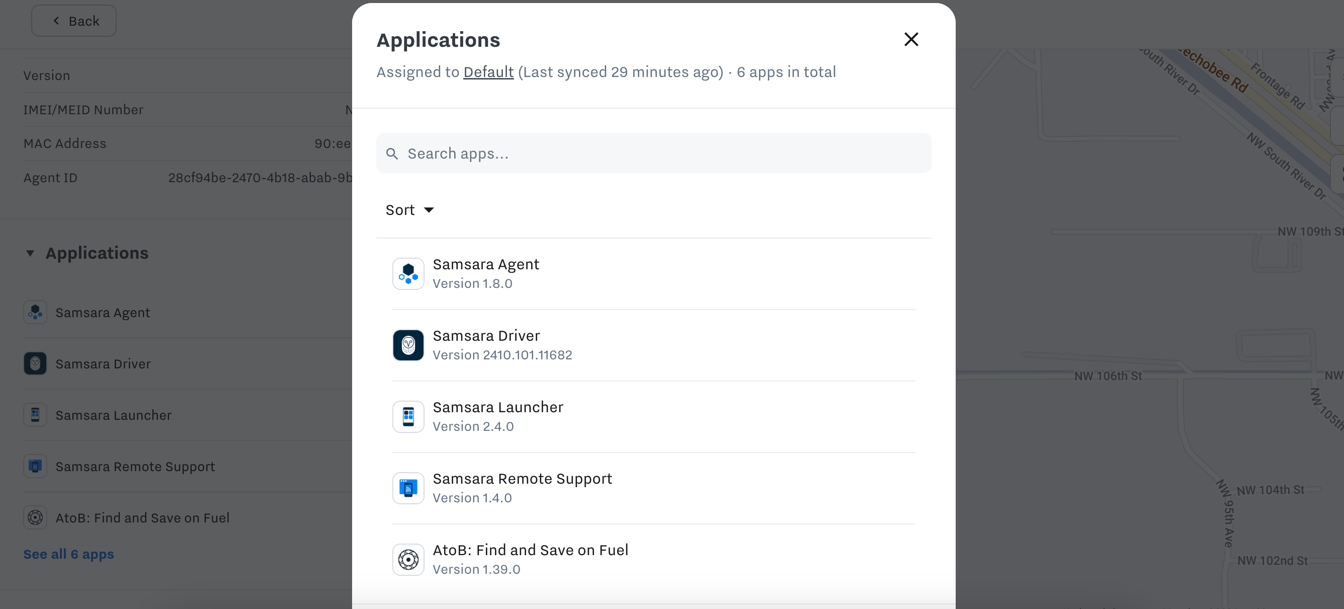 View Apps on a Managed Device – Samsara Help Center