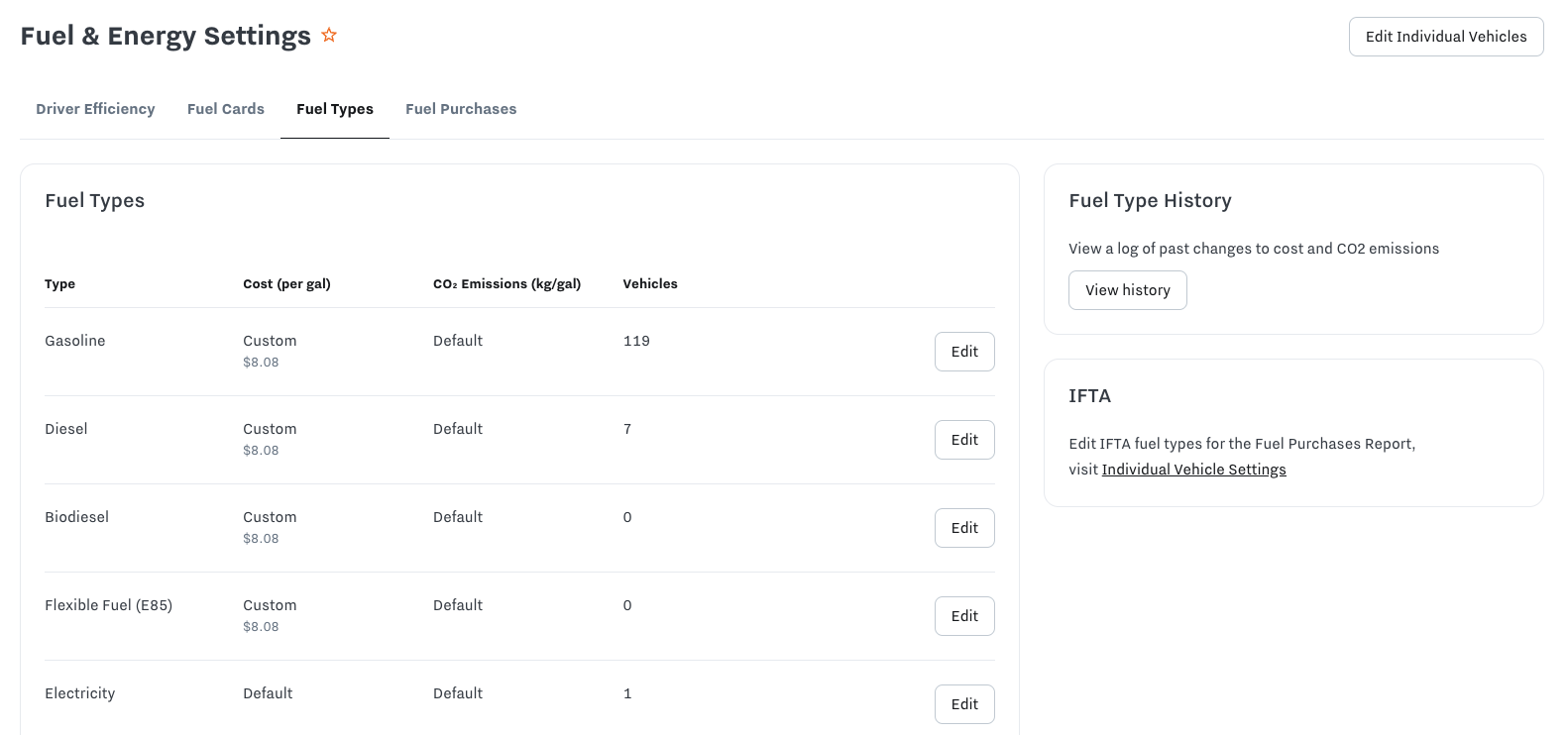 Fuel Types in Fuel & Energy Settings – Samsara Help Center