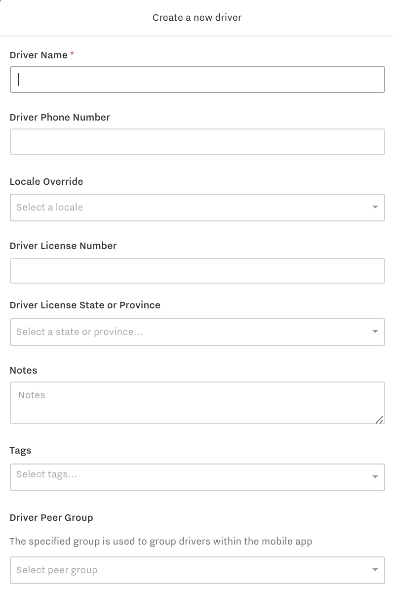 Create a New Driver Account – Samsara Support