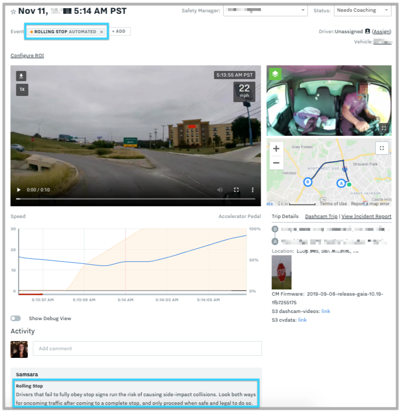 Rolling Stop Detection – Samsara Support