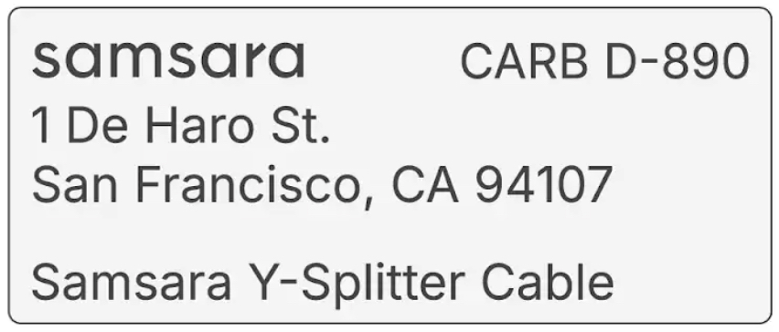 Required CARB Labeling for Vehicle Gateway (VG) Installations on ...