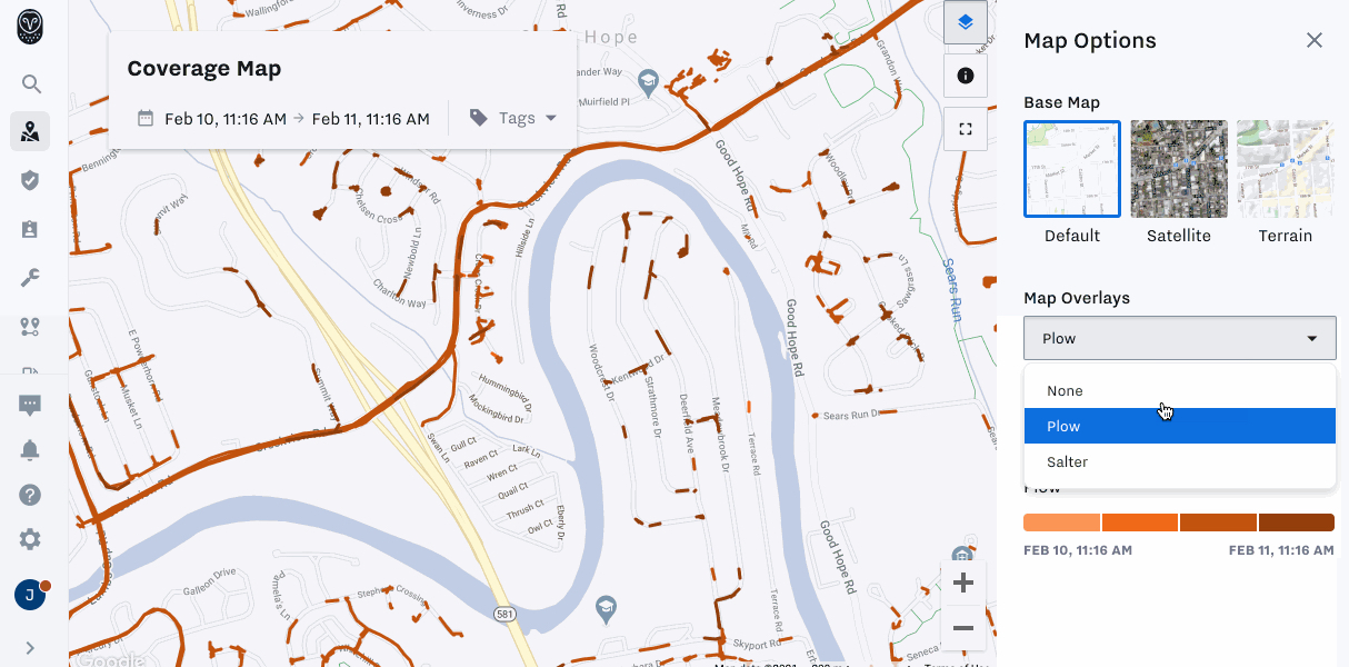 Coverage Map of Auxiliary Input Activity – Samsara Help Center