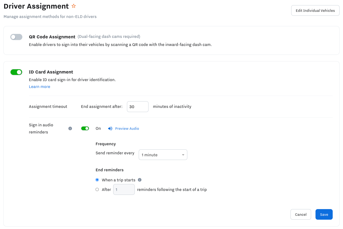 Enable ID Card Reminders for Drivers – Samsara Help Center