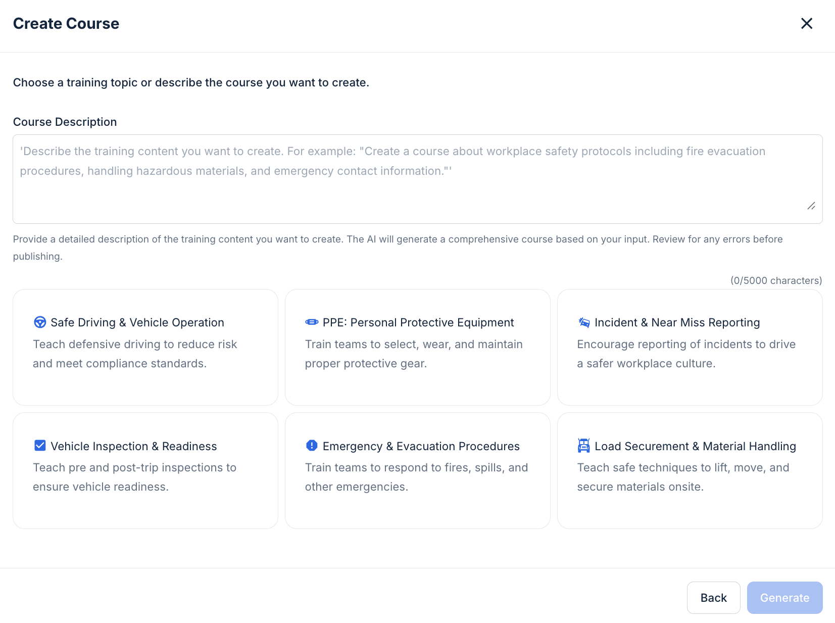 AI Course Builder – Samsara Help Center